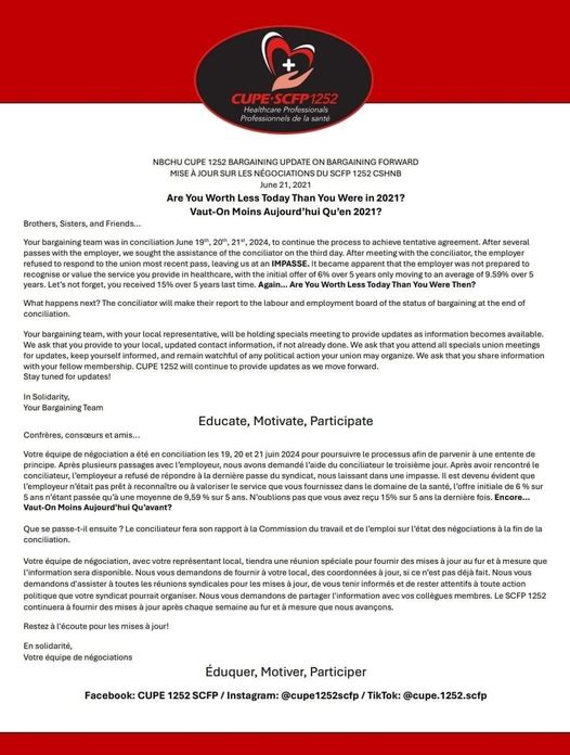 NEGOTIATIONS | CUPE LOCAL 813